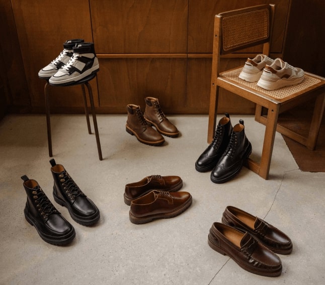 Cameron Irish Coffee - Chelsea boots with chunky sole in brown leather ...